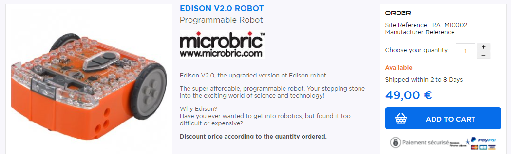 Edison by Microbric: educational robot for STEM learning and programming